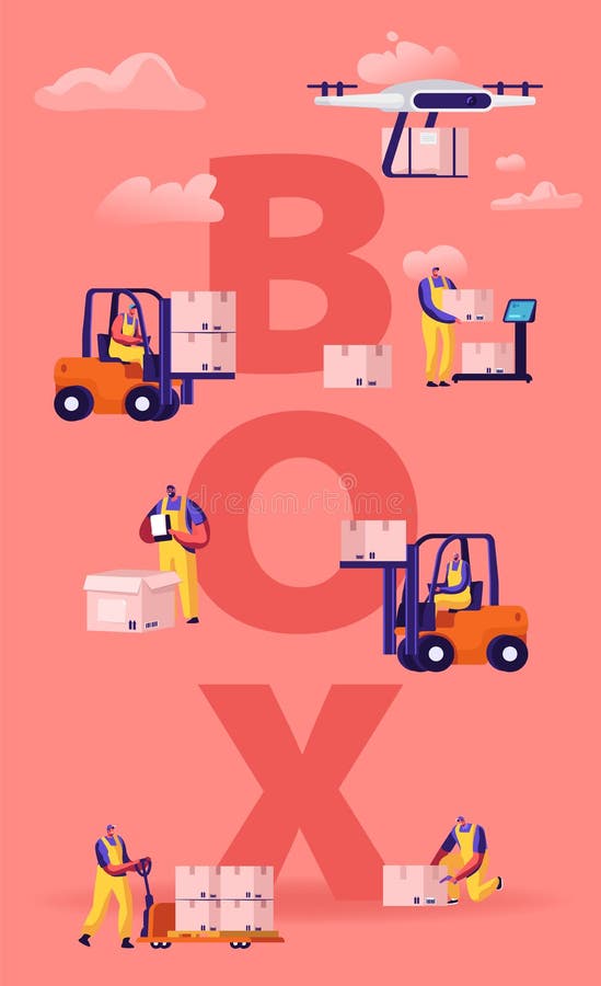 Cartoon Men Loading Truck Stock Illustrations – 58 Cartoon Men Loading ...