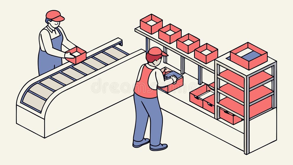 Loading Conveyor Stock Illustrations – 3,702 Loading Conveyor Stock ...