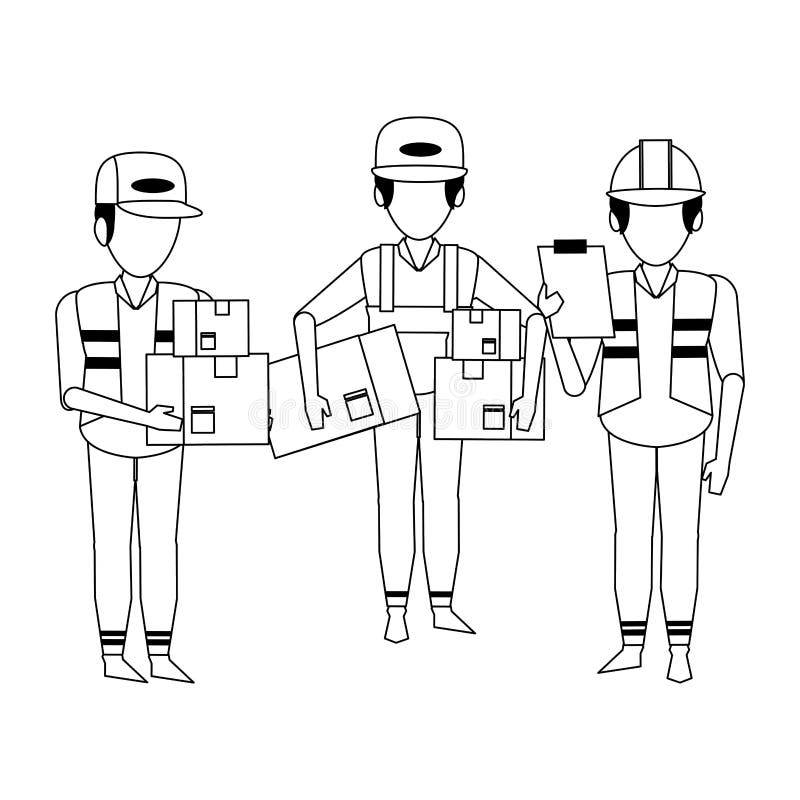Warehouse Workers Stock Illustrations – 602 Warehouse Workers Stock ...