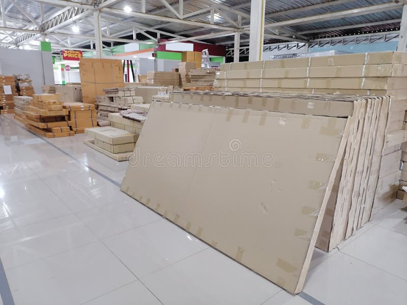 Warehouses that Store Goods Which are Packed in Cardboard Boxes and ...