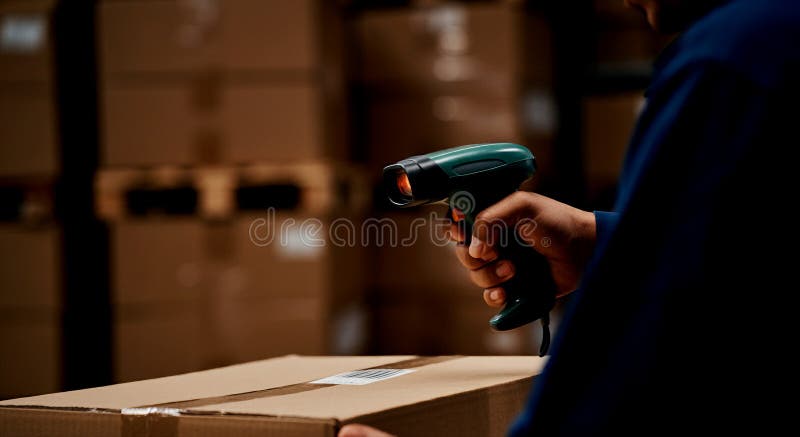Hand Scanning Barcode Warehouse Stock Illustrations – 216 Hand Scanning ...