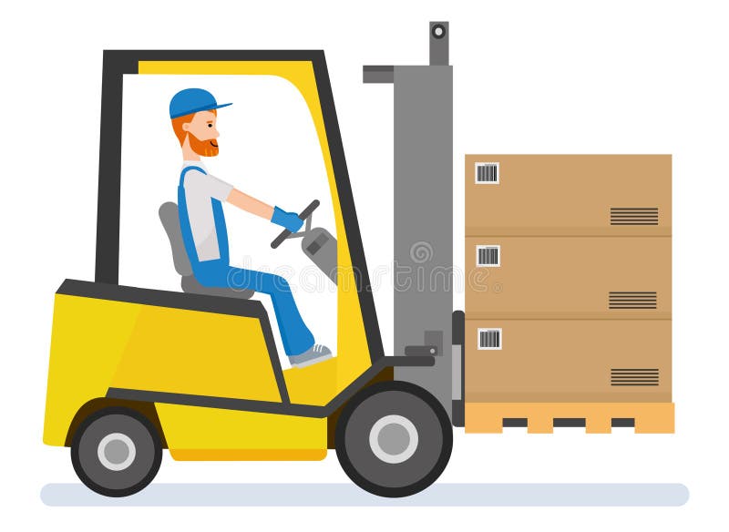 Cartoon Forklift Stock Illustrations – 4,989 Cartoon Forklift Stock ...