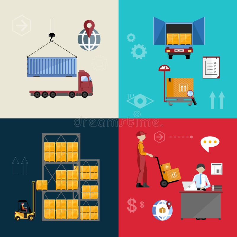 Shipment Process Stock Illustrations – 3,114 Shipment Process Stock ...