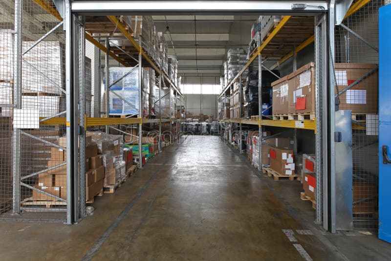 Warehousing stock image. Image of warehouse, shelves - 33204335