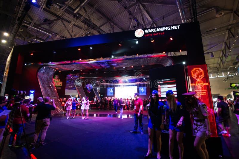 Wargaming booth editorial stock image. Image of gamescom - 65320714