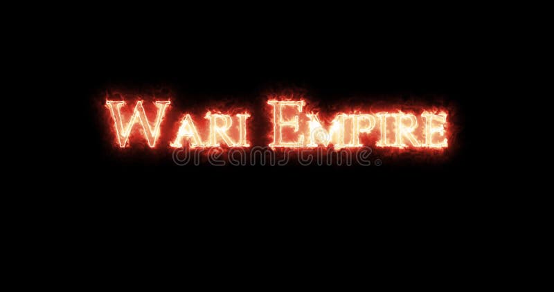 Wari Empire Written with Fire. Loop Stock Video - Video of dictatorship ...