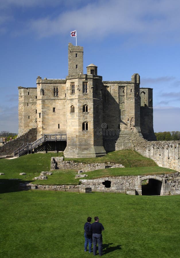 Warkworth, Castle, stock photo. Image of ruin, europe - 2449126