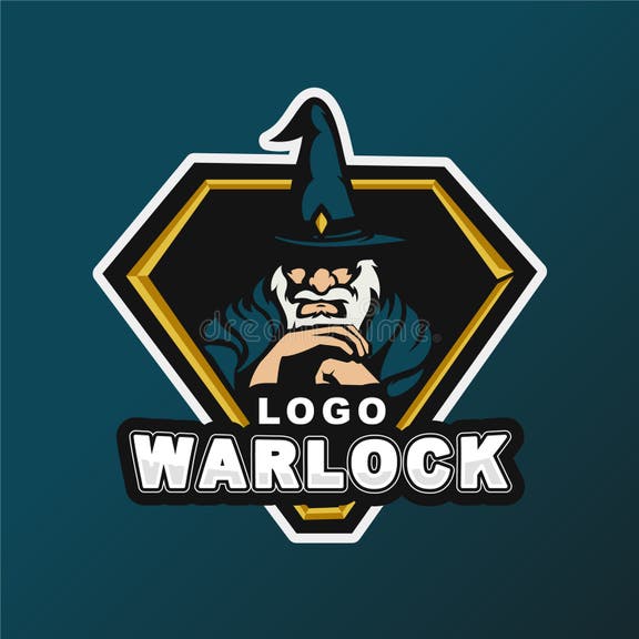 Wizard Warlock Mascot Logo Design with Modern Illustration Concept ...