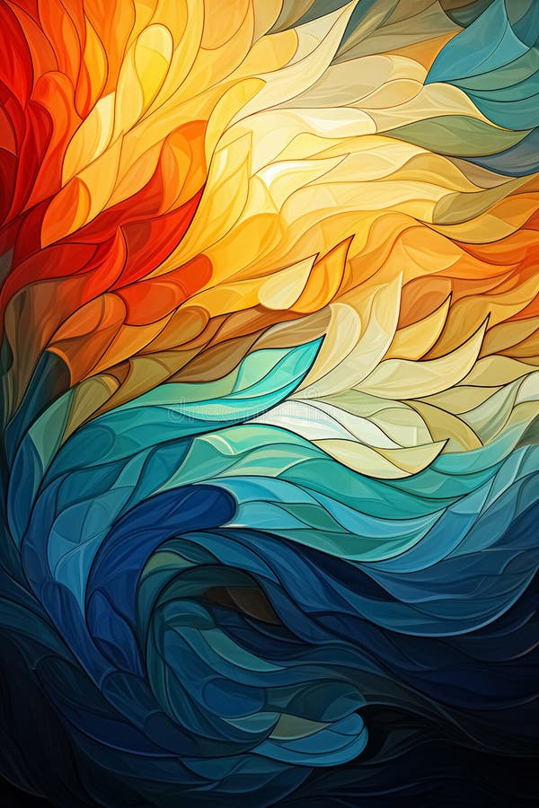 Warm Abstract Flames. AI Generation Stock Photo - Image of flame ...