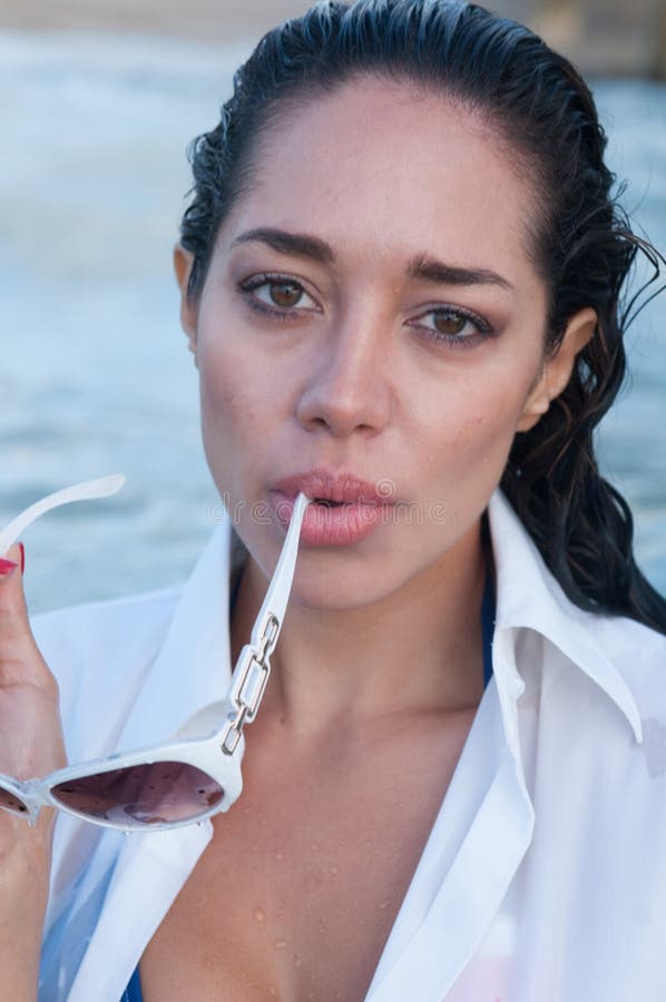 In the warm Atlantic Ocean stock photo. Image of portrait - 31790796