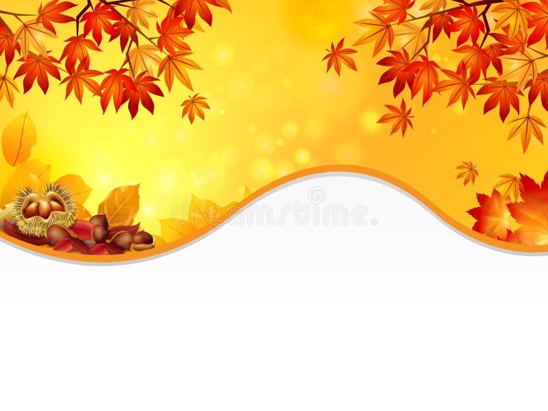 Warm Autumn Background Vector Stock Vector - Illustration of season ...