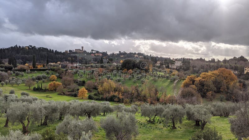 The Warm Autumn Flora of Florence, Italy Editorial Stock Image - Image ...
