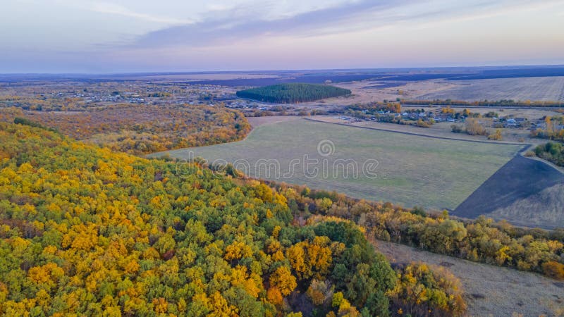 Warm autumn in rural areas stock image. Image of landscape - 381366583