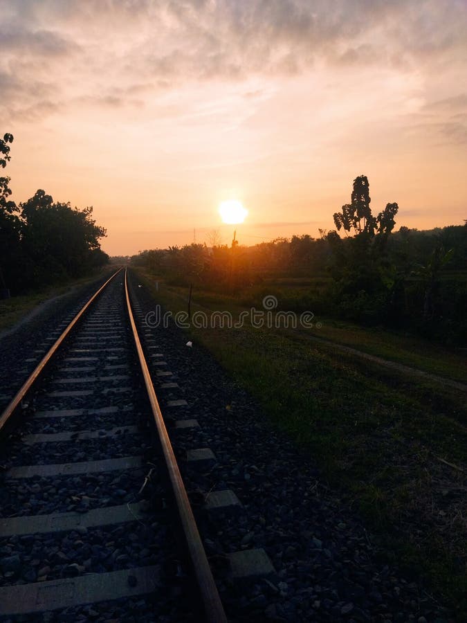 Warm and beautiful sunsets stock photo. Image of landscape - 266982882