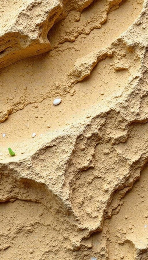 Warm Beige Rock Face, Abstract Rough Surface Detail , Color, Warm Stock ...