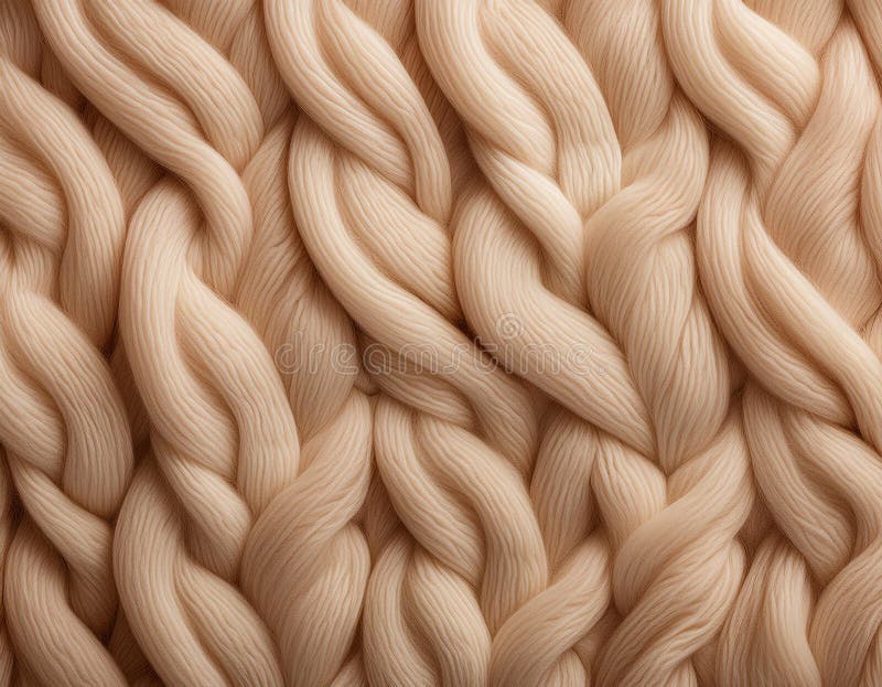 Warm Beige Wool Texture Background with Thick, Textured Surface Stock ...