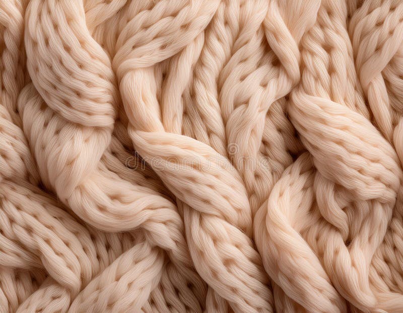 Warm Beige Wool Texture Background with Thick, Textured Surface Stock ...