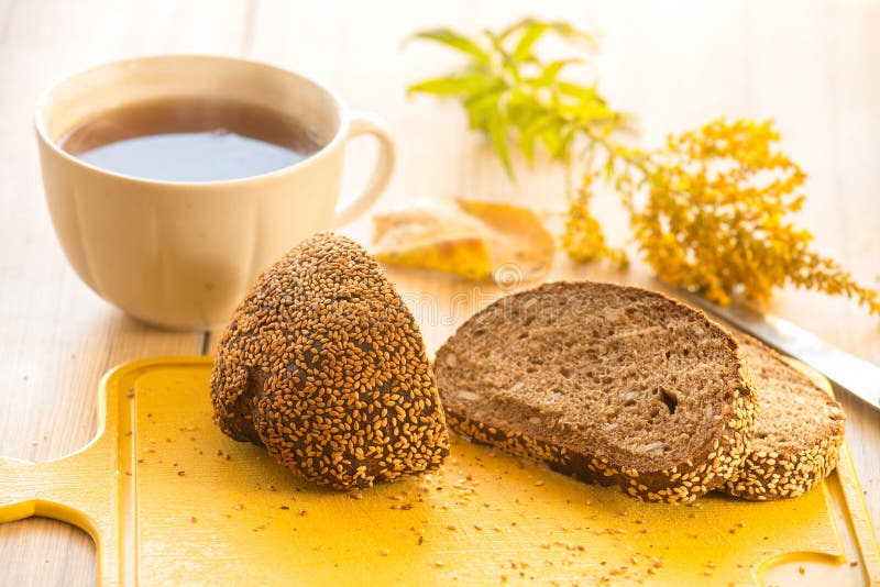 Warm Breakfast stock photo. Image of breakfast, sesame - 46287670