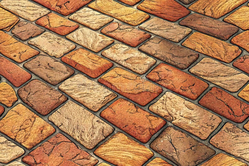Warm Brick Surface Pattern Design Abstract Textures for Modern Interior ...