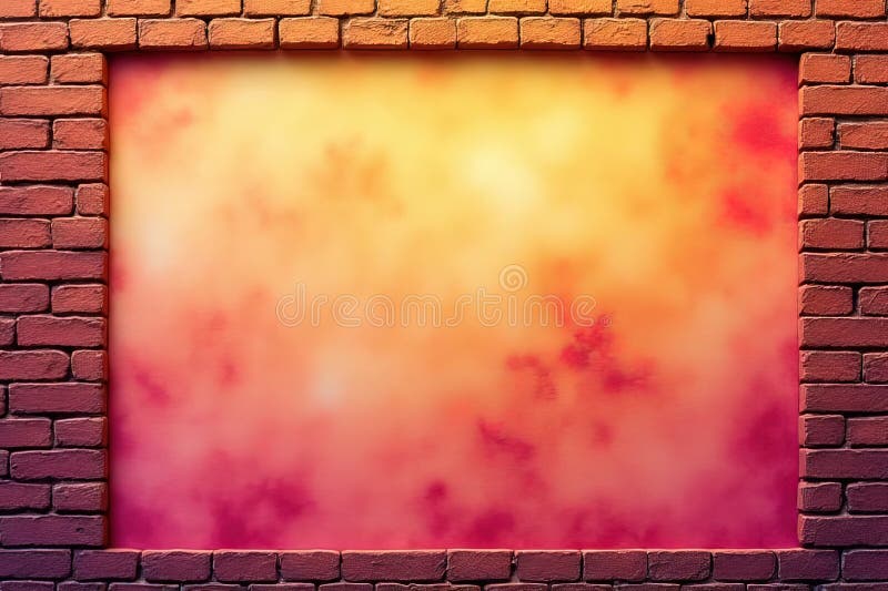 Warm Brick Wall Gradient Background Stunning Texture for Interior ...