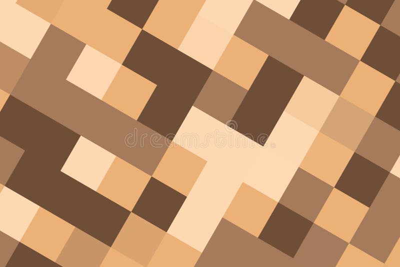 Warm Brown and Orange Square Pixelated Texture with a Digital Mosaic ...