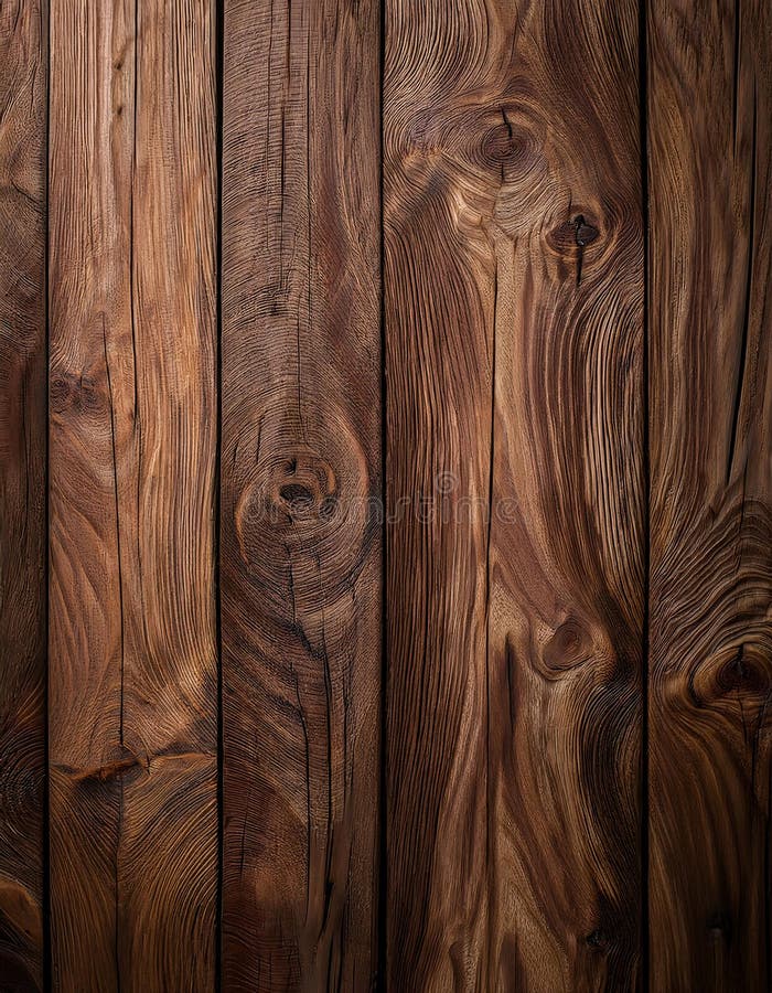 Warm Brown Wood Grain with Intricate Patterns. Generative AI Stock ...