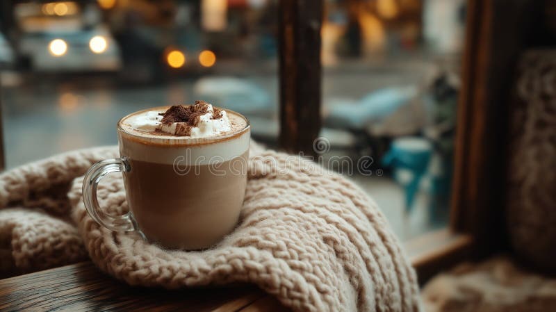 Warm Cafes with Blankets and Drinks: Warm Drinks and Soft Blankets on ...