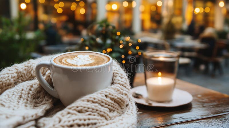 Warm Cafes with Blankets and Drinks: Warm Drinks and Soft Blankets on ...