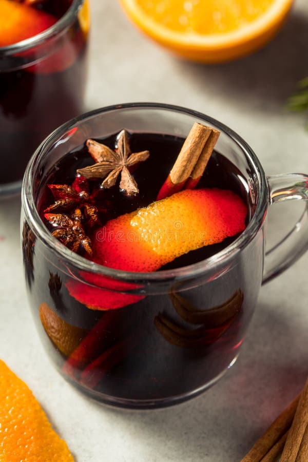 Warm Christmas Mulled Wine Glogg Stock Image - Image of season, wine ...