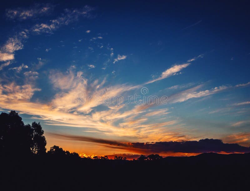 Warm clouds at sunset stock image. Image of cloud, clouds - 51215683