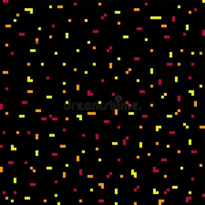 Warm Color Pixel Pattern or Background in Dark Background in Pixel Art ...