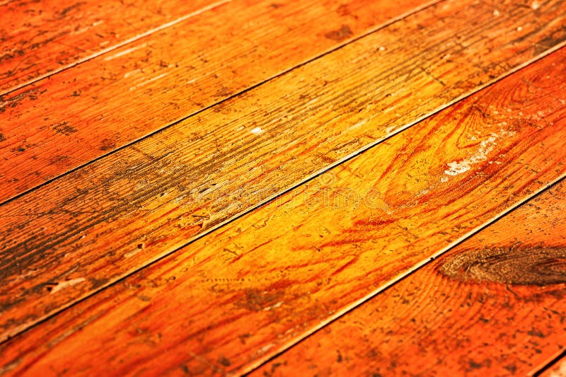 Orange Wood Texture. Warm Colored Wooden Boarding Texture Stock Photo ...