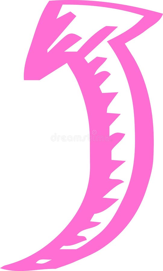 Warm Colors Hand Drawn Various Appearance Arrows Stock Vector ...