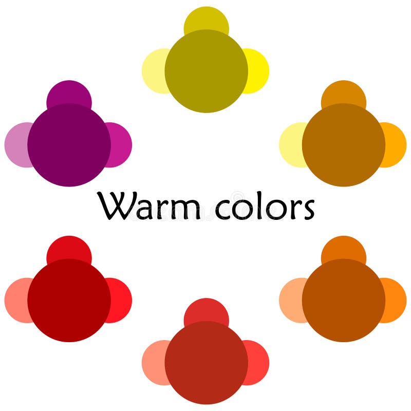 Warm colors illustration stock vector. Illustration of designer - 181434273