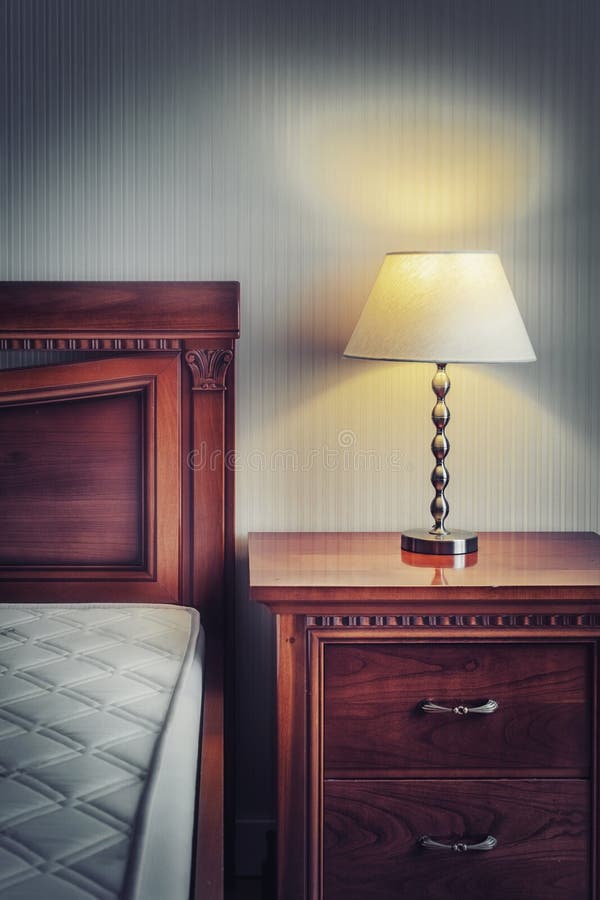 Cozy, Lamp Lighting in an Institution on a Wooden Wall.Glass Bulbs ...