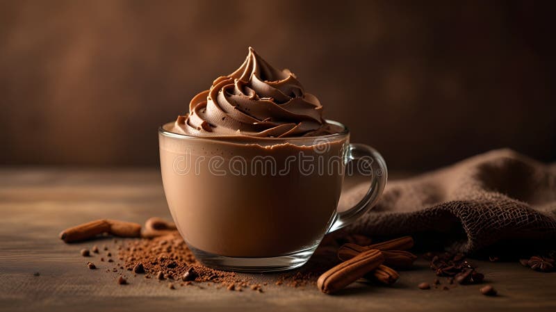 Warm and Cozy Mocha Mousse Backdrop with Soft Shadows and Depth Stock ...