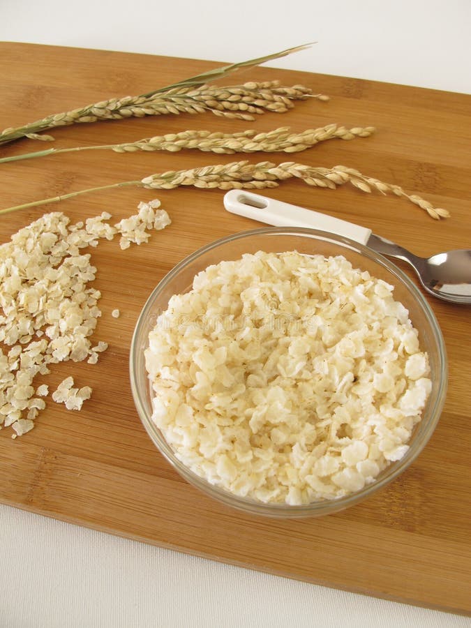 Creamed Rice Pudding with Sliced Banana Stock Image - Image of fruit ...