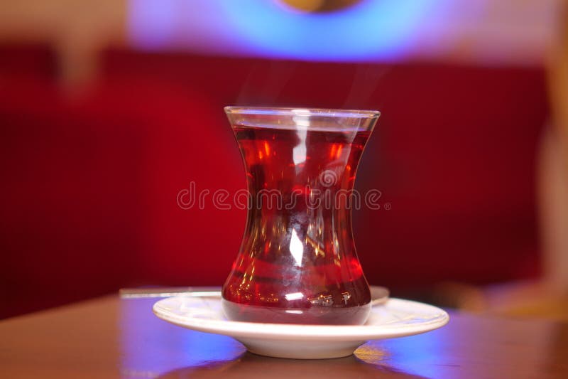 Warm Cup Turkish Tea Table Cozy Setting Stock Photos - Free & Royalty ...