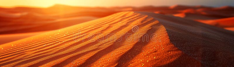 Warm Desert Sand Patterns at Sunset Stock Image - Image of artistic ...