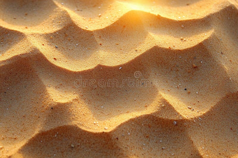 Warm Desert Sand Patterns at Sunset Stock Photo - Image of perfect ...