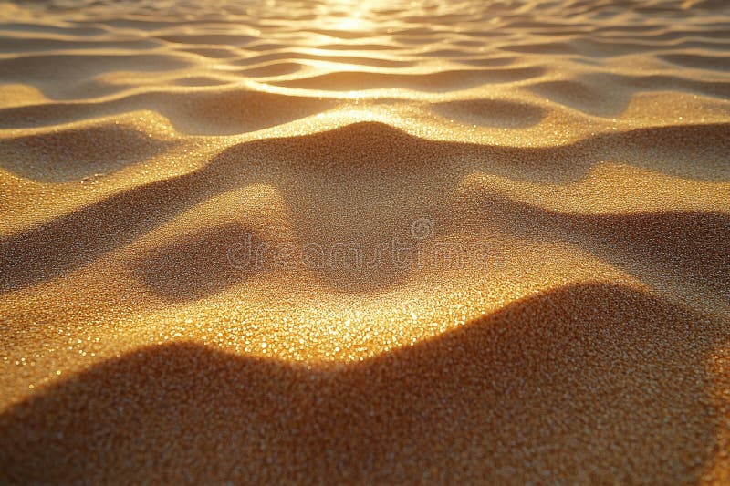 Warm Desert Sand Patterns at Sunset Stock Image - Image of back, lend ...
