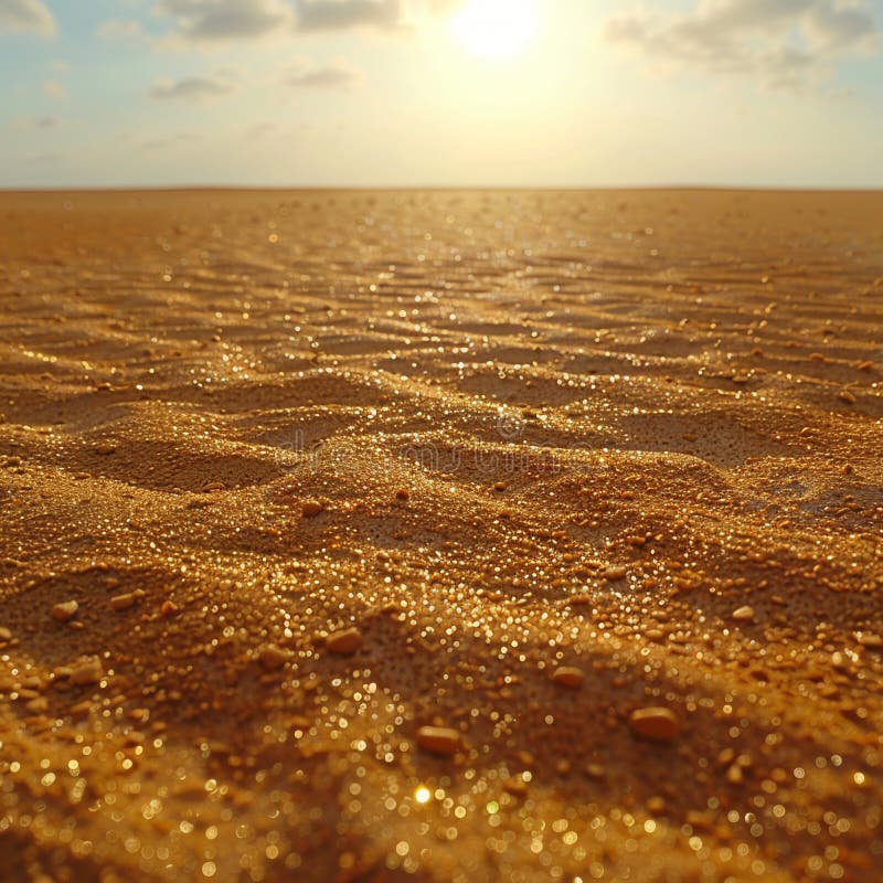 Warm Desert Sand Patterns at Sunset Stock Photo - Image of sunset ...