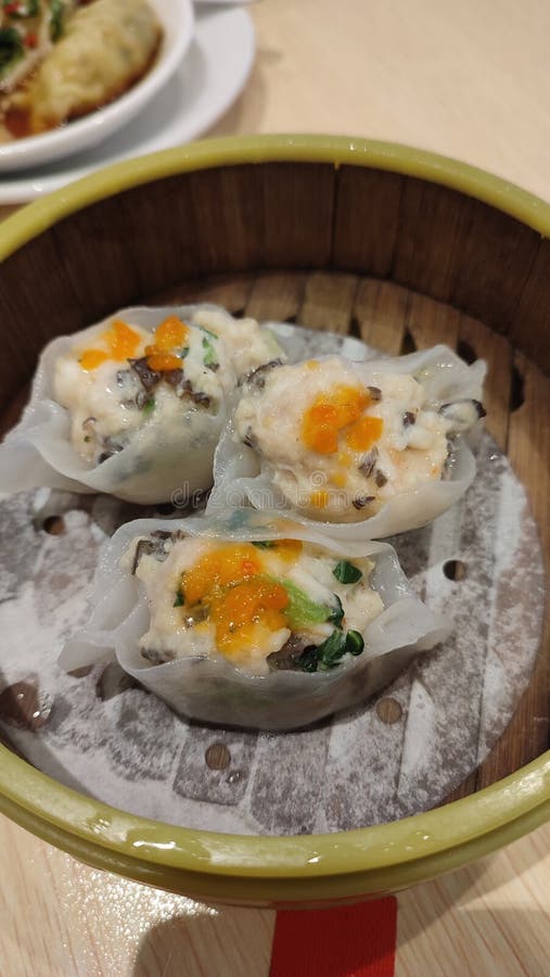 Warm Dim Sum Filled with Chicken Stock Image - Image of meat, fish ...