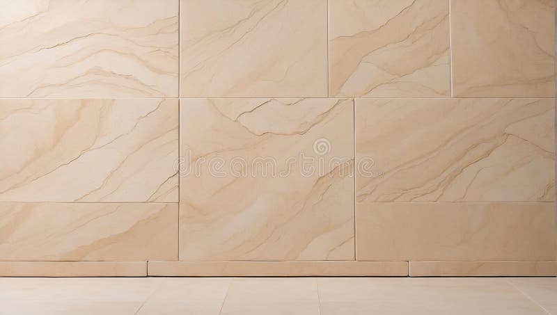 Warm Elegance: Beige Limestone Patterns. AI Generate Stock Illustration ...