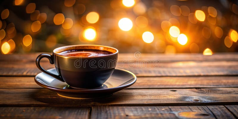 Warm Evening Coffee with Bokeh Lights, Coffee, Bokeh, Warmth, Cozy ...