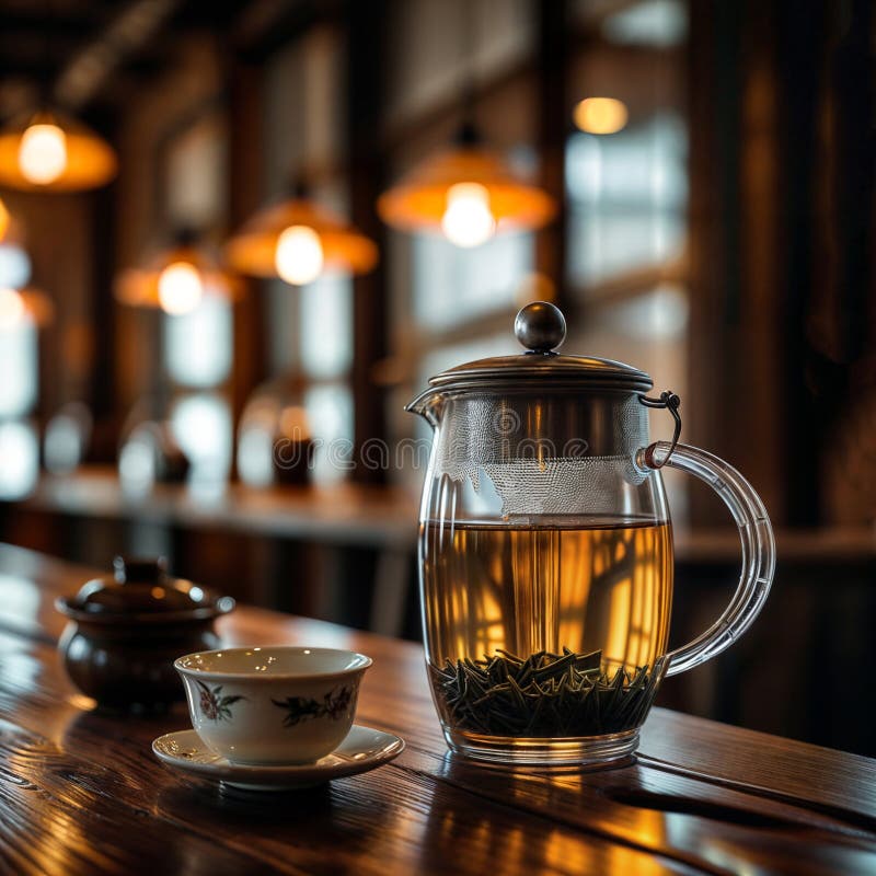 Warm Evening Tea Time in a Cozy Setting Stock Photo - Image of hour ...