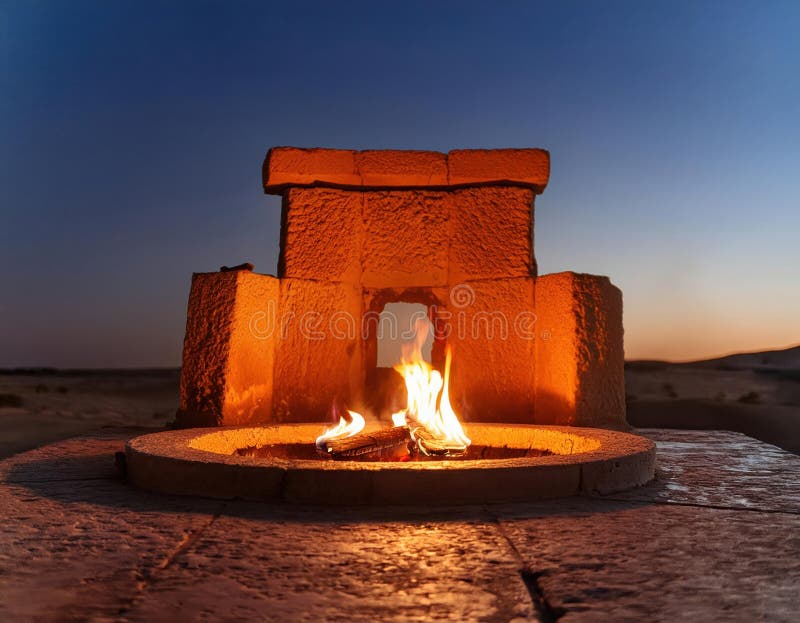 A Warm Fire Symbolizes Renewal and Stock Image - Image of light ...