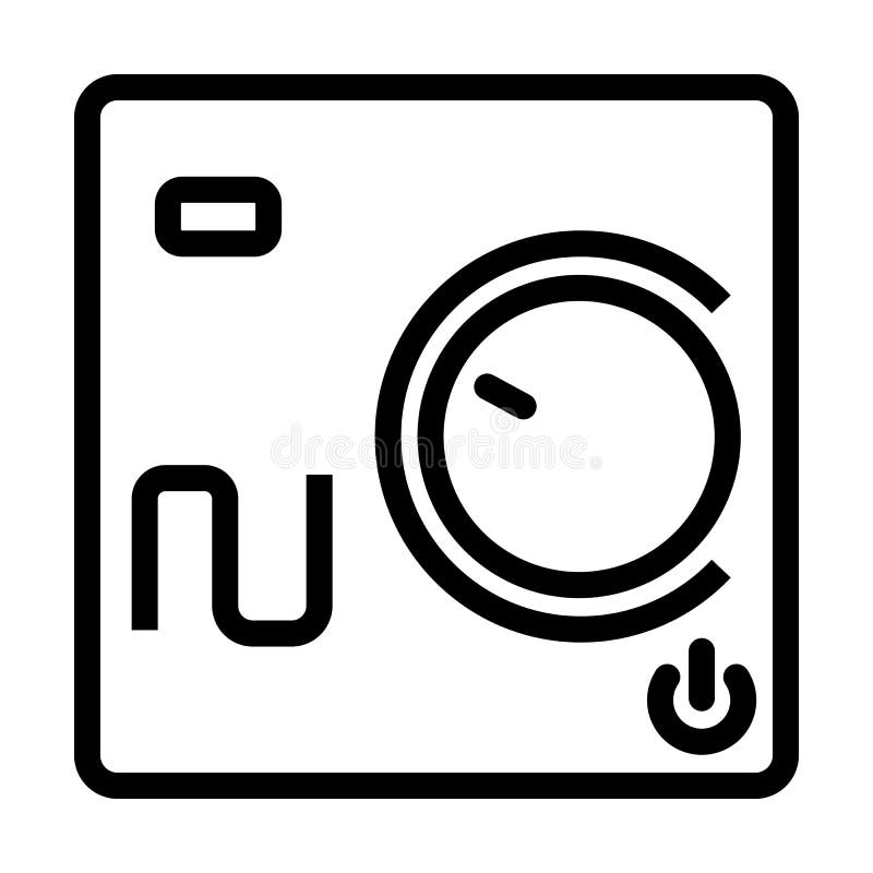 Warm Floor Wall Unit Icon stock vector. Illustration of conduit - 252790172