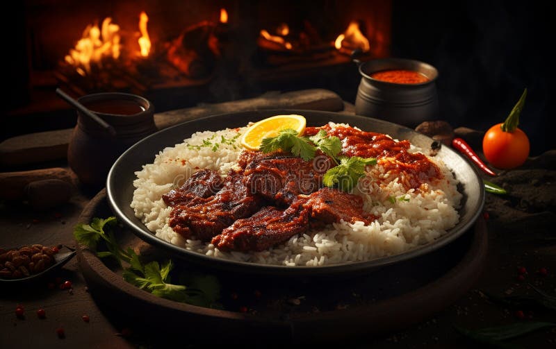 Warm Food Photography" Generative AI Stock Illustration - Illustration ...