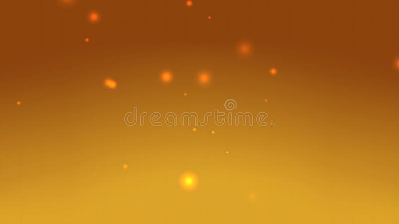 Warm Golden Bokeh Light Background with Floating Glowing Particles ...